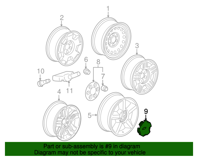2009-2013 Chevrolet Cap Pkg 19433403 | TascaParts.com