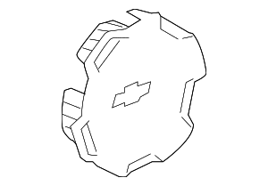 2009-2013 Chevrolet Hub Cap 19433403 GM | GMPartsDirect.com