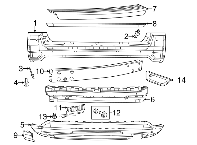 2011-2017 Jeep Step Pad 68091515AA | TascaParts.com