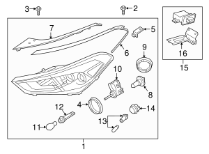 2016-2018 Hyundai Tucson Composite Assembly 92102-D3150 | OEM Parts Online