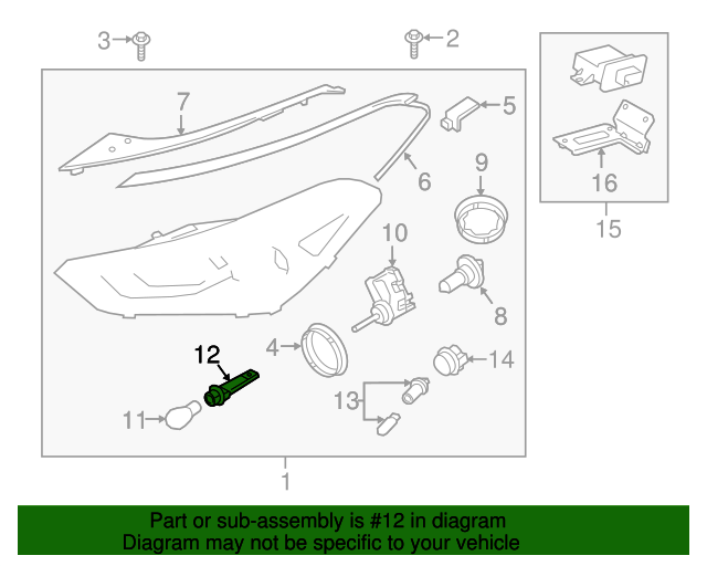 2016-2020 Hyundai Turn Signal Light Socket 92162-D3000 | OEM Parts Online