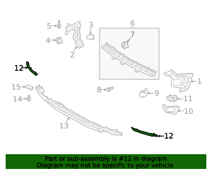 2019-2024 Volvo Reflector 32337875 | Genuine Volvo Replacement Parts