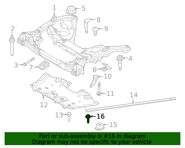 Genuine BMW 07-14-7-284-584 | Torsion Bar Bolt | FREE Shipping on Most ...