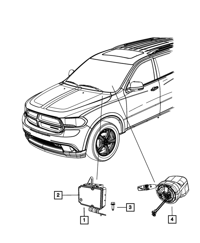 2016 Mopar Anti-Lock Brake System Module 68309728AC | My Mopar Parts