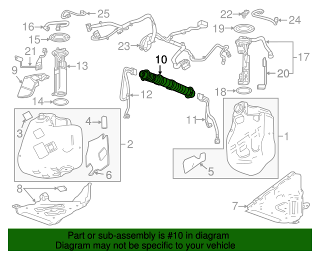 F (S)Hose (Replaces Part Numbers 84120906 and 84536820) 84841880 GM ...