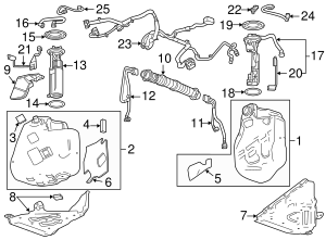 2014-2018 Chevrolet Corvette Fuel Pump Assembly 84815635 | QuirkParts