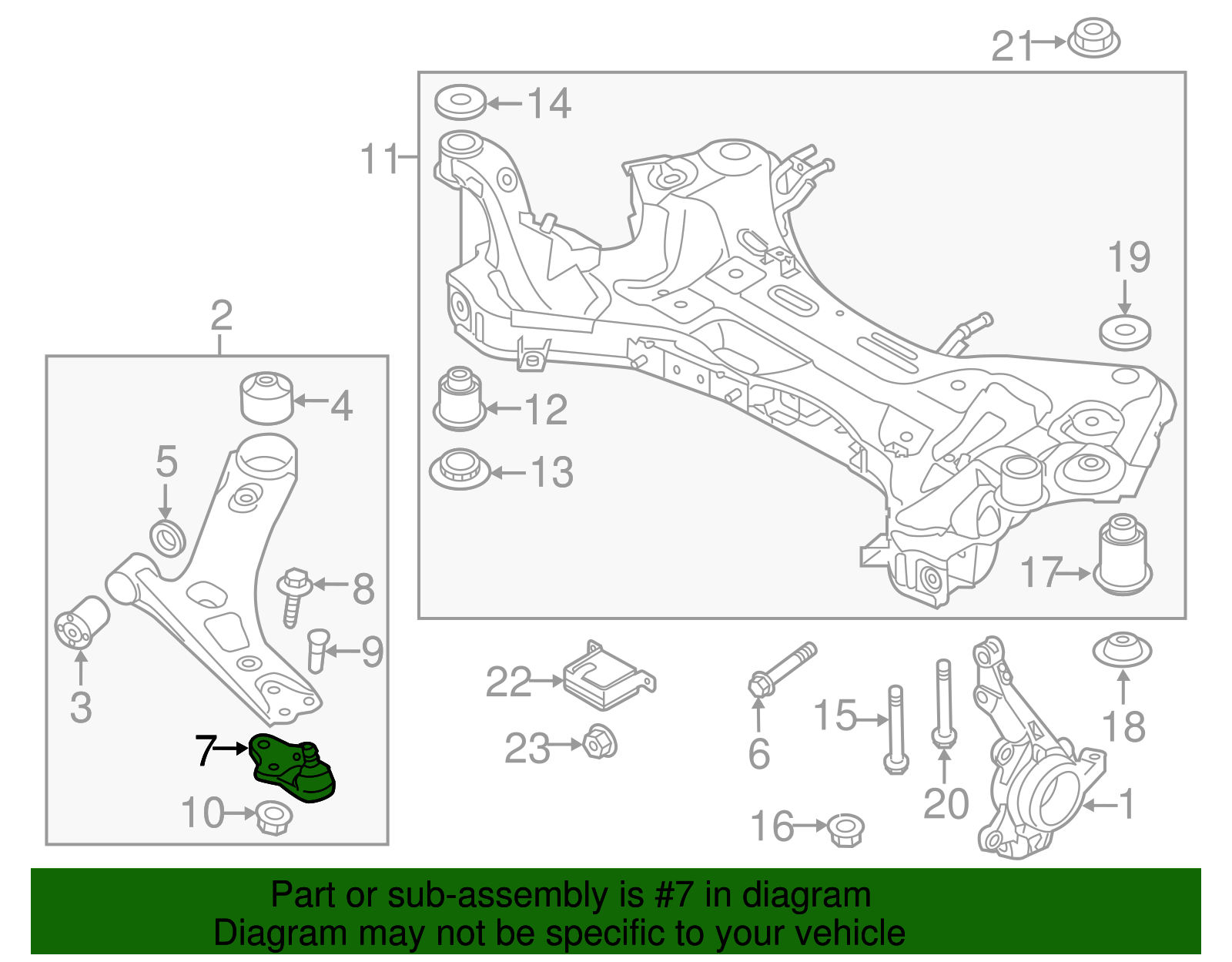 54530-2S500 - Lower Ball Joint 2014-2016 Kia Sportage | Kia.Parts Store