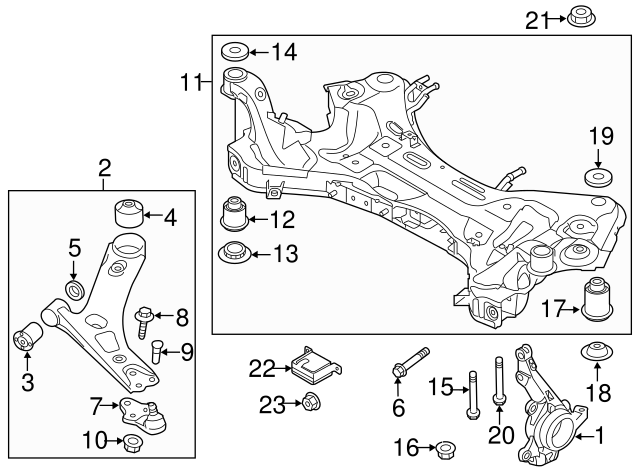 2013-2016 Kia Sportage Steering Knuckle 51716-3W500 | QuirkParts