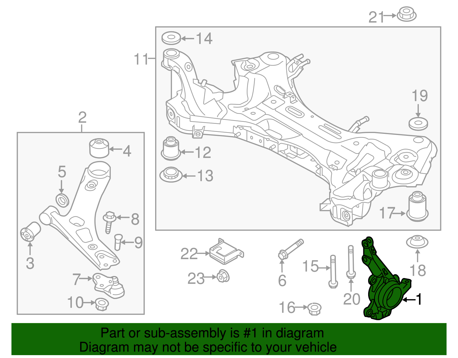 51716-3W600 - Knuckle 2014-2016 Kia Sportage | Kia.Parts Store