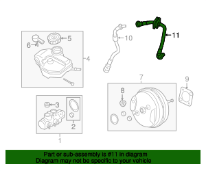 11668602029 - 2016-2022 BMW Vacuum Hose (11-66-8-602-029) | BMW of ...