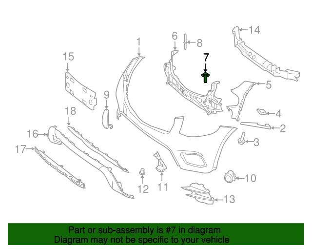 006-990-37-00 - Center Support Bolt 2017-2021 Mercedes-Benz | Mercedes ...