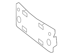2016-2019 Mercedes-Benz License Bracket 253-885-01-81 | MB Parts Center