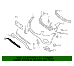 253-885-17-25 - Lower Trim Panel 2017-2019 Mercedes-Benz GLC 300 ...