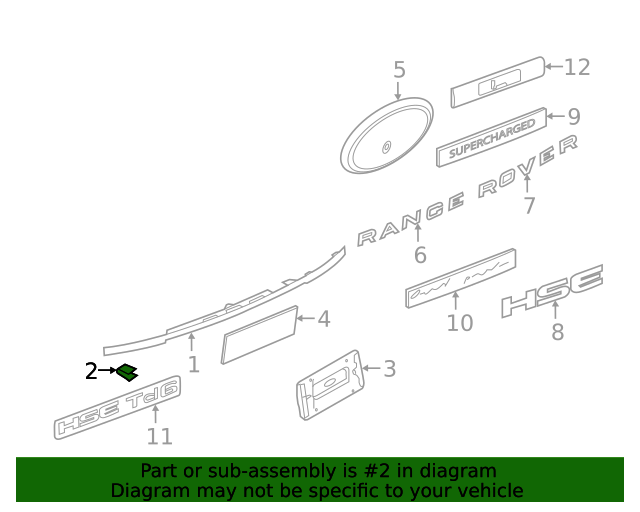 Genuine Center Molding Clip for 2013-2023 Land Rover | Land Rover Part ...