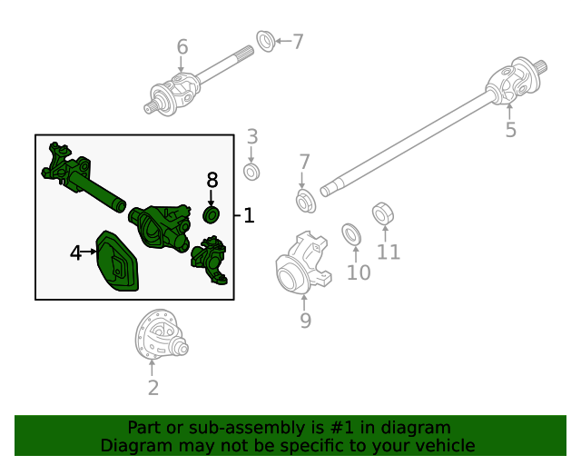 LC3Z-3010-C - Axle Housing 2020-2022 Ford | Ford Parts Direct