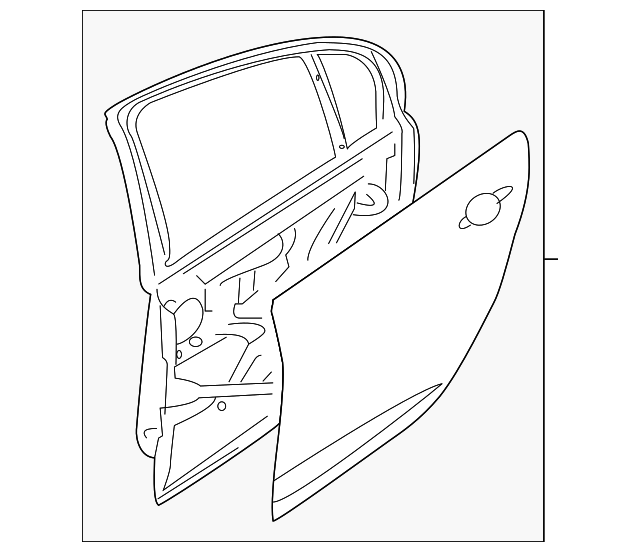2011-2013 Chevrolet Caprice Door Shell 92457491 | GMPartsDirect.com