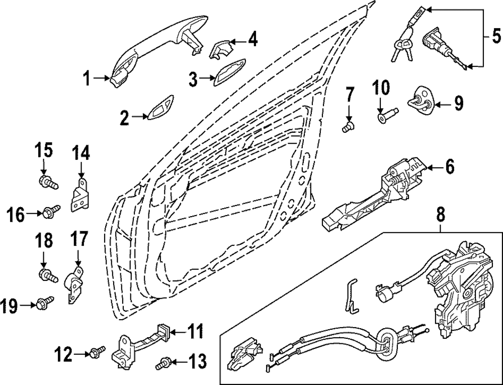 2019-2024 Kia Forte Cylinder & Keys 81970 M7A00 | OEM Parts Online