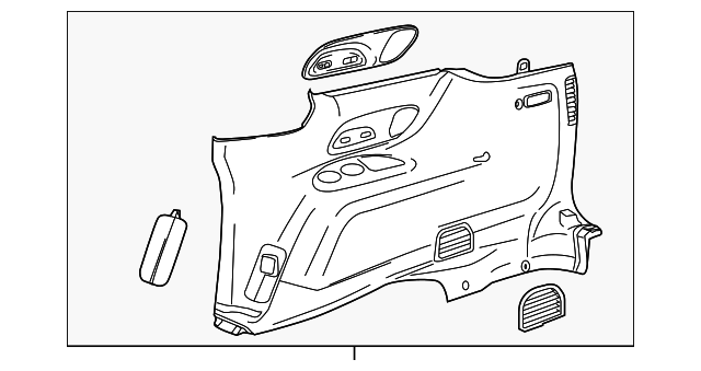 2017-2020 Chrysler Quarter Trim Panel - Driver's Side (LH) 5RJ23DX9AI ...