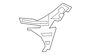 118-885-77-01 - Side Bracket 2020-2021 Mercedes-Benz CLA 45 AMG ...