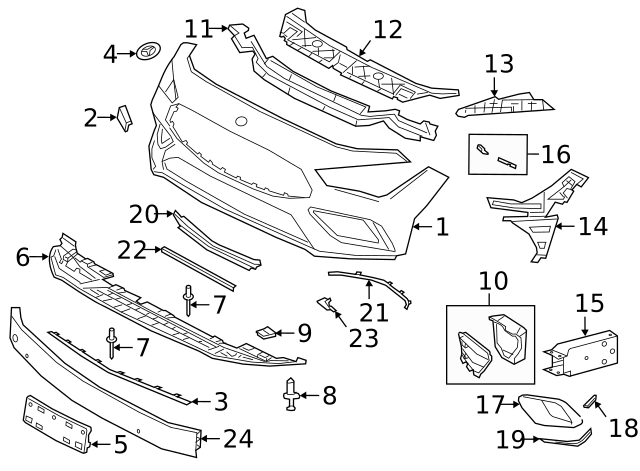 1778851704 - Front Spoiler 2020-2021 Mercedes-Benz CLA 45 AMG ...