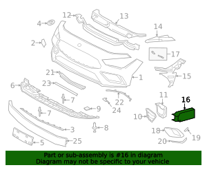 118-885-48-00-64 - Mounting Rail Mercedes-Benz USA Parts