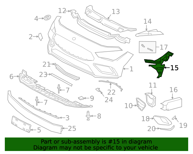118-885-77-01 - Side Bracket 2020-2021 Mercedes-Benz CLA 45 AMG ...