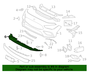 177-885-65-03 - Radiator Support Splash Shield 2020-2023 Mercedes-Benz ...