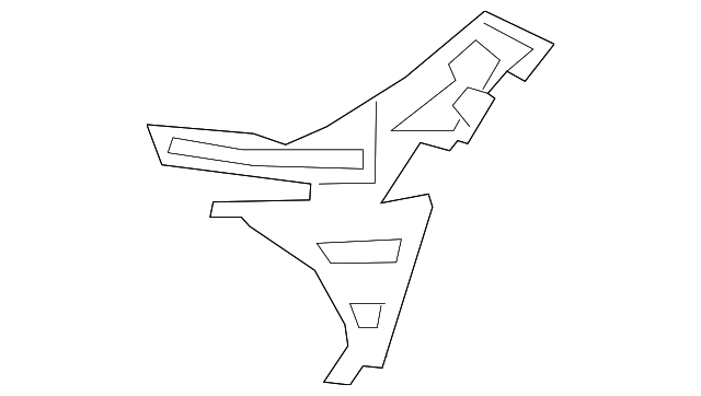 118-885-77-01 - Side Bracket 2020-2021 Mercedes-Benz CLA 45 AMG ...