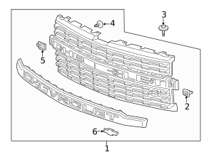 2019-2022 Chevrolet Front Grille 84401129 | GMPartsDirect.com