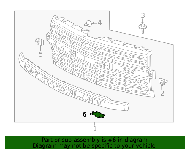 2019-2023 Chevrolet Emblem 84133578 | GMPartsDirect.com