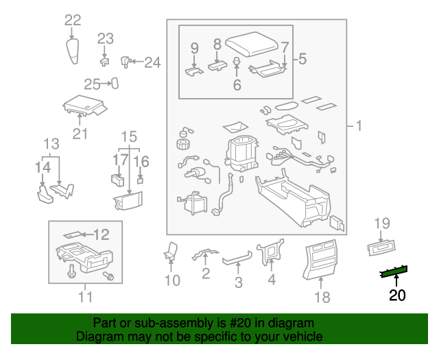 55548-60050-C0 - Blank Cover - 2008-2015 Toyota Land Cruiser | OEM ...