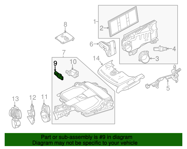 276-905-00-00 - Air Intake Temp Sensor 2011-2023 Mercedes-Benz ...
