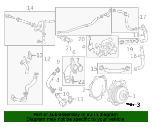 2019-2024 GM Water Pump Bolt 11548003 GM | GMPartsDirect.com