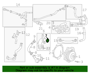 2020-2024 GM Radiator Outlet Pipe Seal 55496156 GM | GMPartsDirect.com