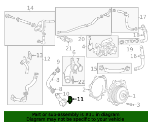 2020-2024 GM Engine Coolant Thermostat Housing Gasket 55496955 GM ...