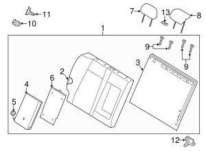 2011-2013 Kia Forte Side Bracket 89751-1M900 | OEM Parts Online