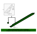 2020-2025 Subaru Outback Rocker Molding 91112AN02A | Subaru Parts Plus