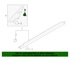 91111XC20A - Pillar Molding Retainer Clip 2020-2025 Subaru | Subaru ...