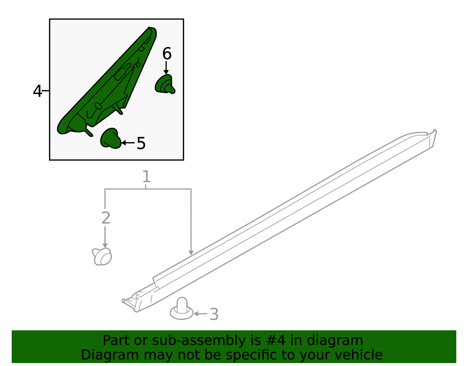 65250AN020 - Pillar Molding - 2020 Subaru | World OEM Parts Subaru