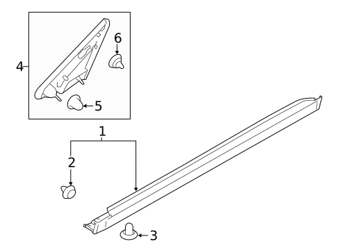 Exterior Trim - Pillars for 2024 Subaru Outback | Subaru Parts Deals
