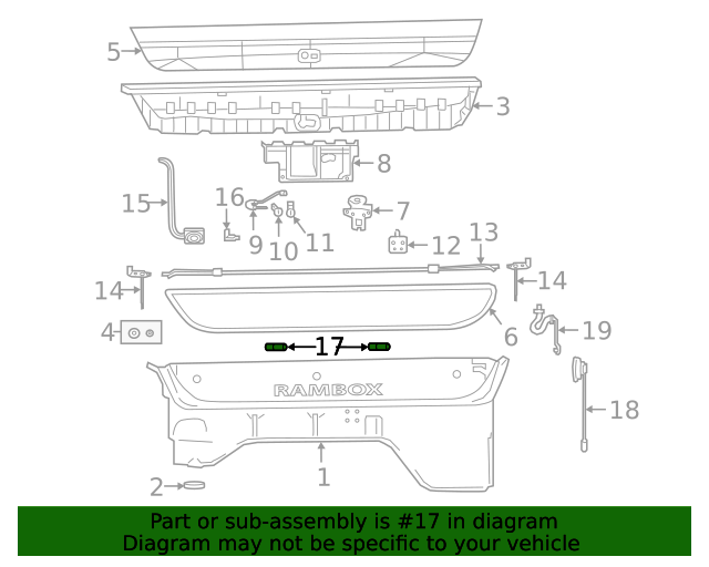 2015-2024 Mopar License Lamp Bulb 68582284AA | Mopar Parts Canada