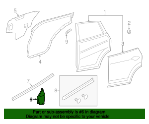 82859-6MA0A - Pad - 2017-2019 Nissan Rogue Sport | World OEM Parts Nissan