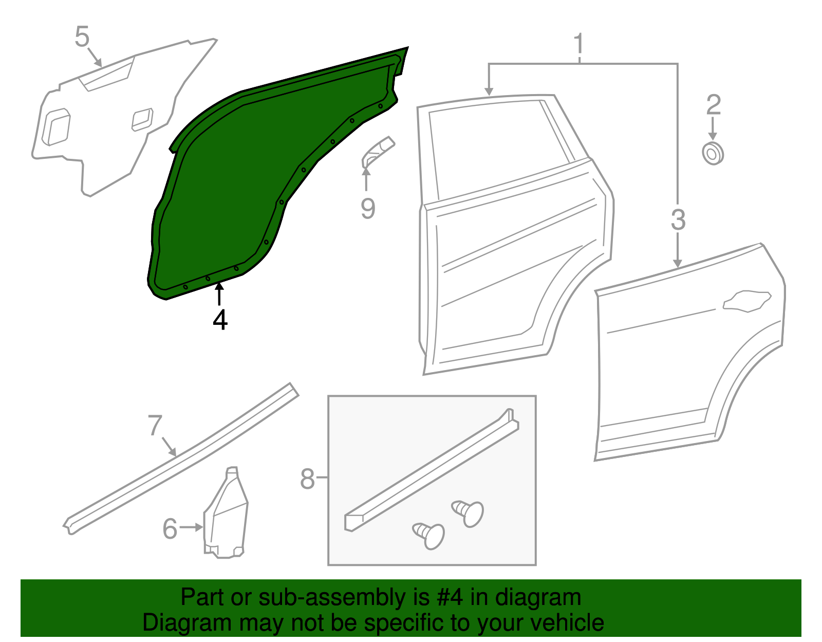 82830-6MA0A - Door Weather-Strip 2017-2023 Nissan | Nissan Parts ...
