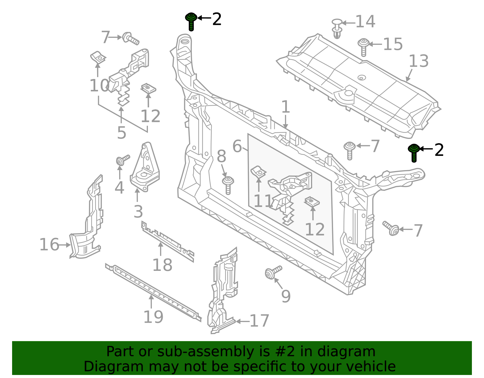 N-910-702-01 - Headlamp Assembly Bolt 2006-2025 Audi | Audi OEM Parts