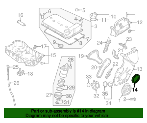 038-103-085-E - Engine Crankshaft Seal 2000-2015 Audi | AutoNationParts.com