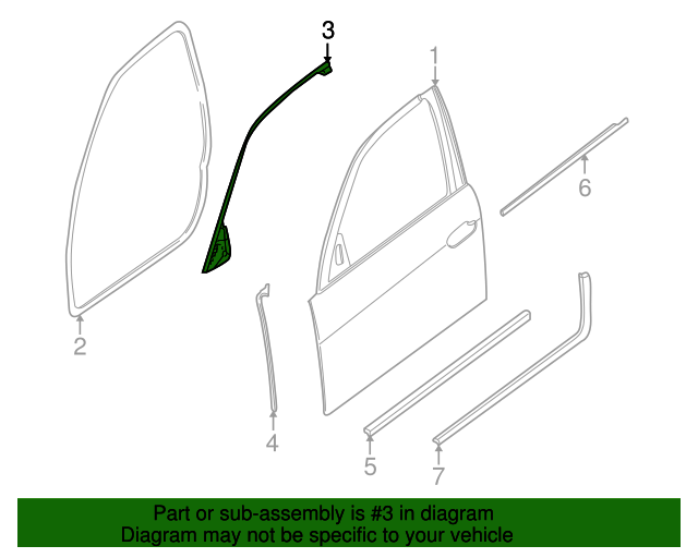 51218157876 - 1995-2001 BMW Seal (51-21-8-157-876) | BMW of South ...