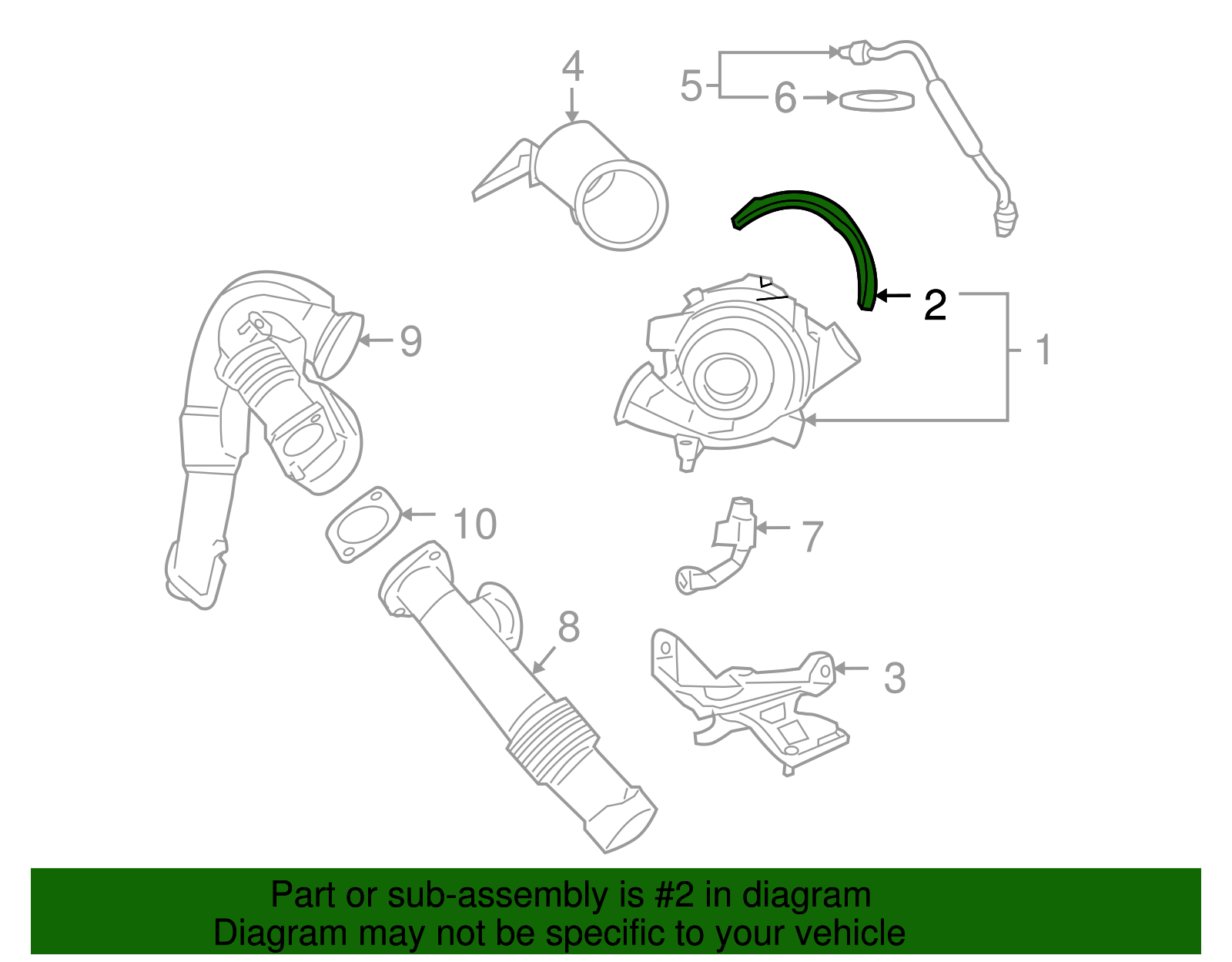 3C3Z-9G478-AA - Turbocharger Shield 2003-2010 Ford | Big 3 Auto Parts