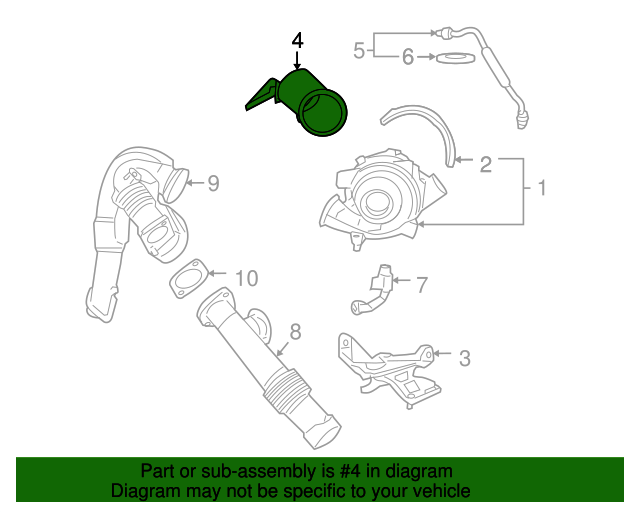 2005-2010 Ford Air Inlet Duct 6C3Z-9C623-A | Blue Springs Ford Parts
