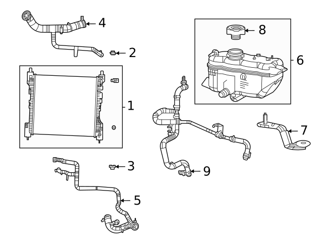 2021-2023 Jeep Reservoir Tank Bracket 68432032aa | TascaParts.com