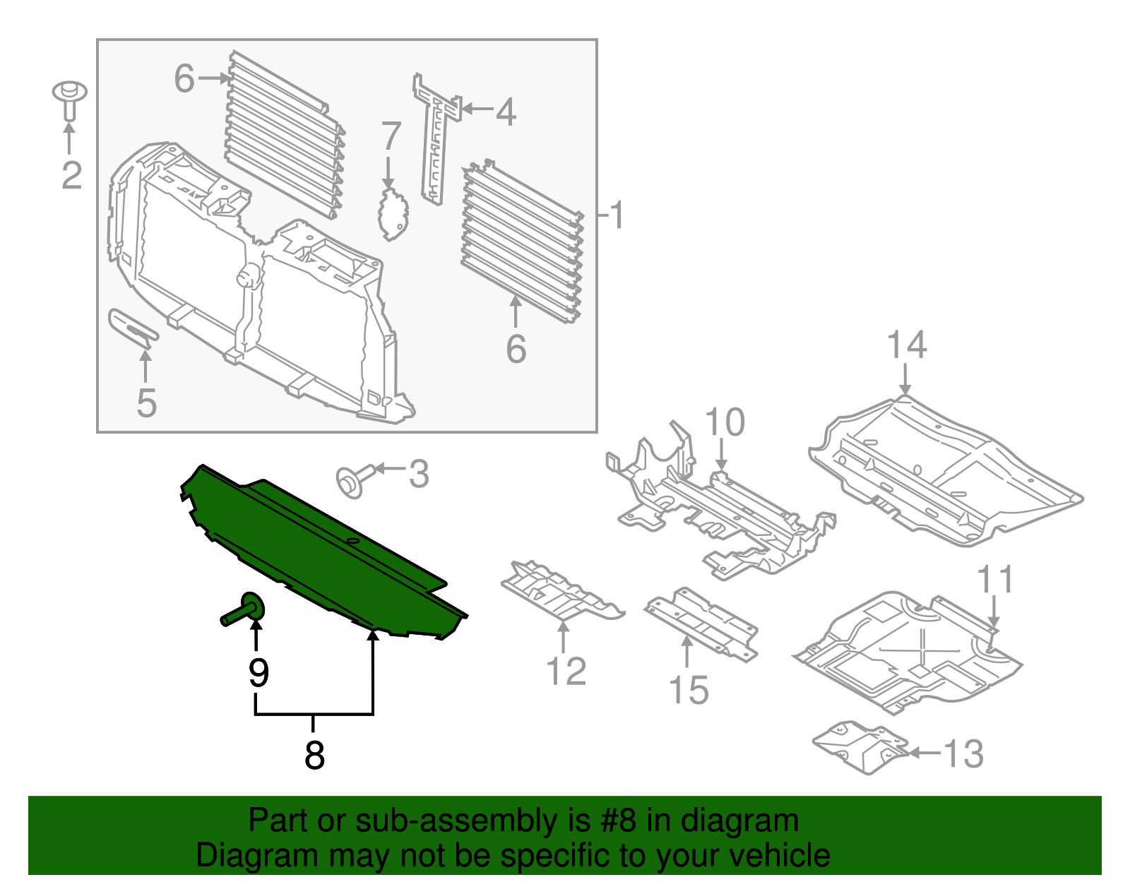 FL3Z-8327-F - Lower Deflector 2015-2017 Ford F-150 | Big 3 Auto Parts